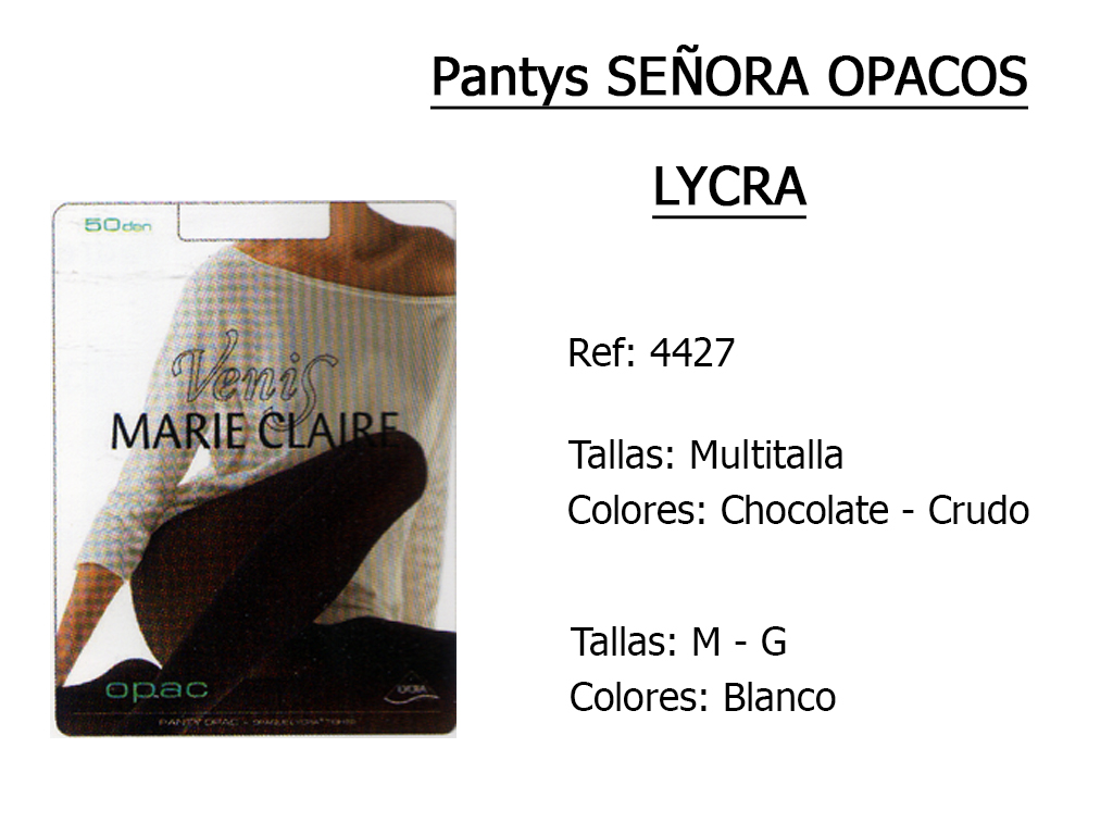 Esla Importaciones: Somos distribuidores de PANTYS 4427